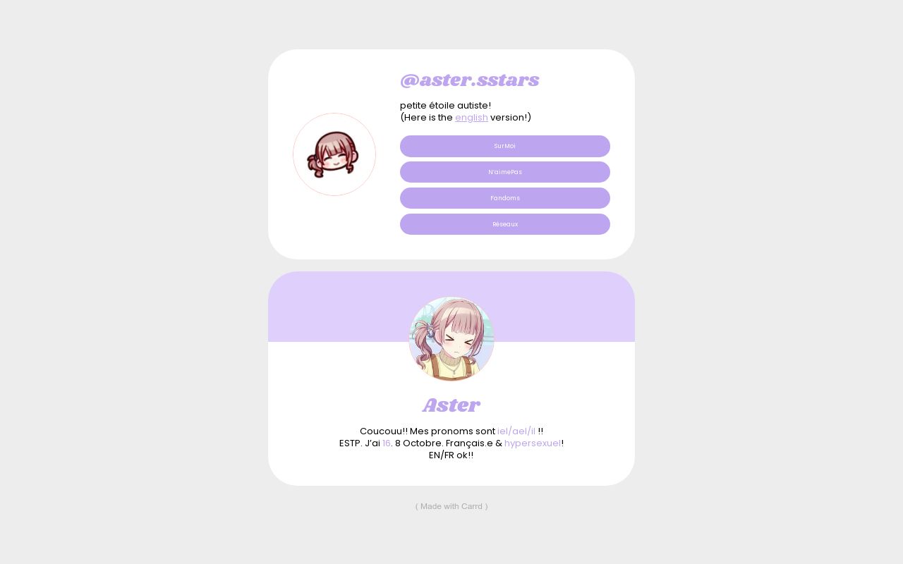 Aster Carrd (FR)